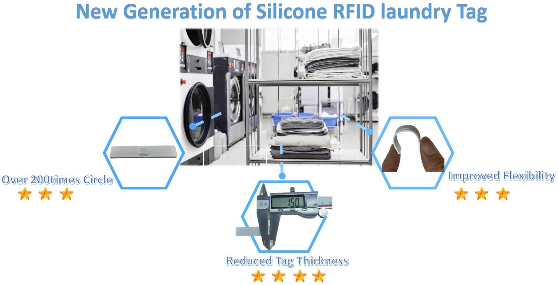 New Generation of Silicone RFID laundry Tag from JYL-Tech