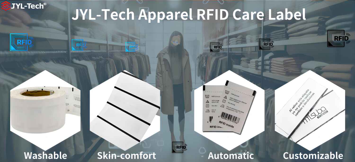 RFID Care Label for Clothing Apparel Fashion E-Tracking - JYL-Tech RFID Expert